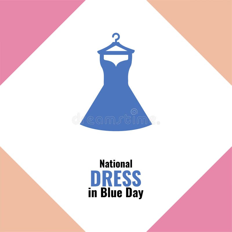 Mobile Blue Color Dress Vector, National Dress in Blue Day Design ...