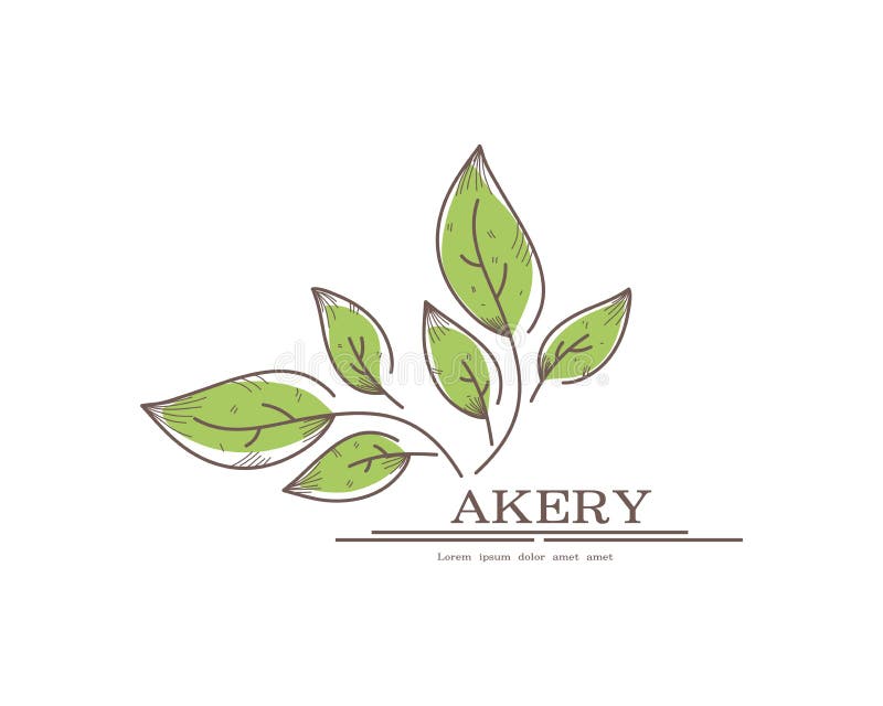 Logo Nature Organic Brand Design Vector Stock Vector - Illustration of ...