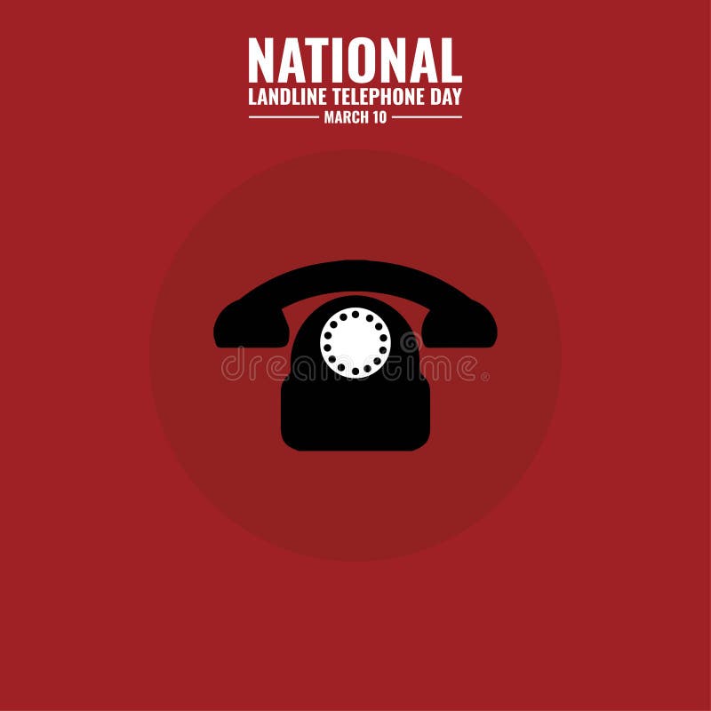 National Telephone Day Vector Stock Vector - Illustration of connection ...