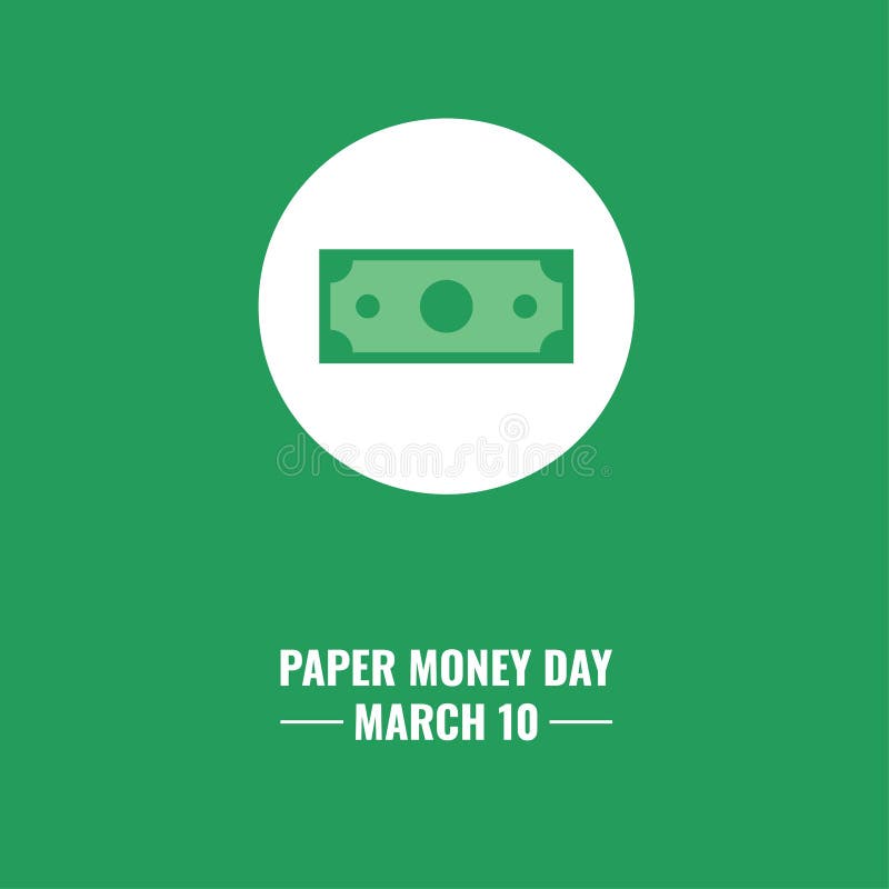 Banknote Icon Vector, Paper Money Day Concept, Perfect for Social Media ...