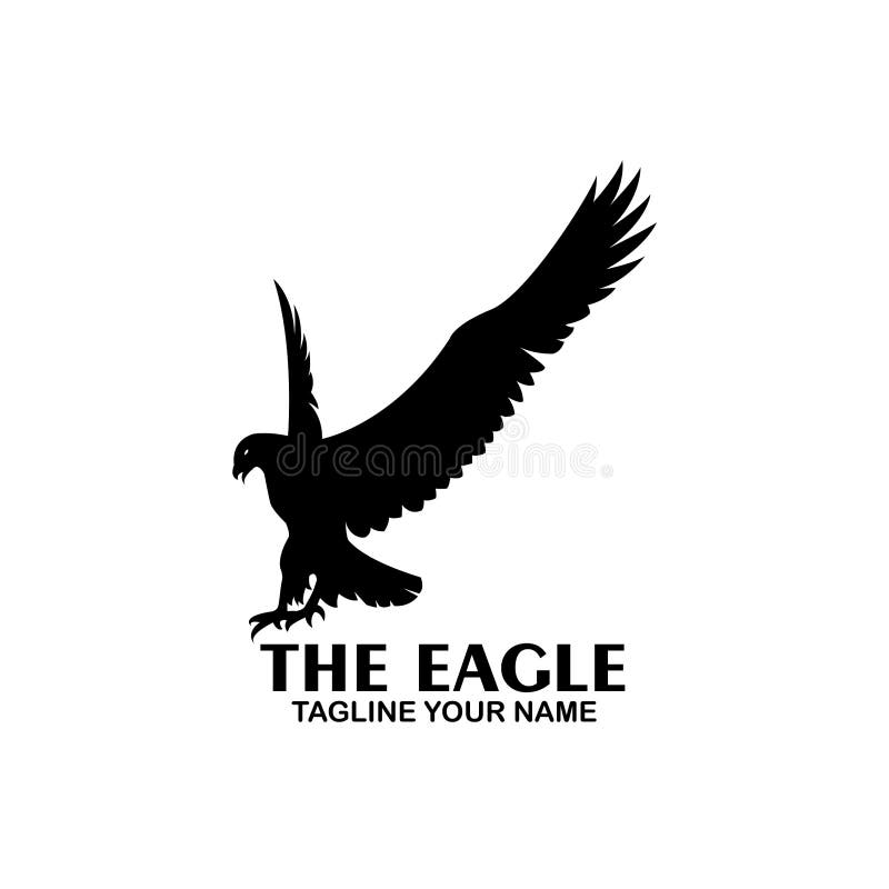 Flying Eagle Illustration Design Vector Stock Vector - Illustration of ...