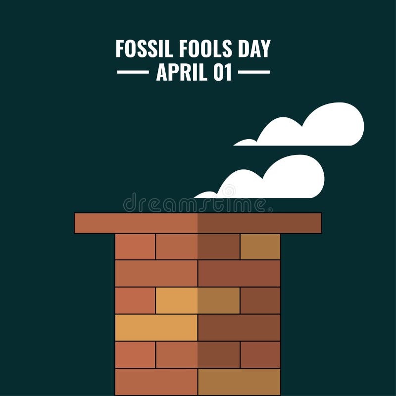 Chimney Vector, Fossil Fools Day Design Concept, Perfect for Social ...