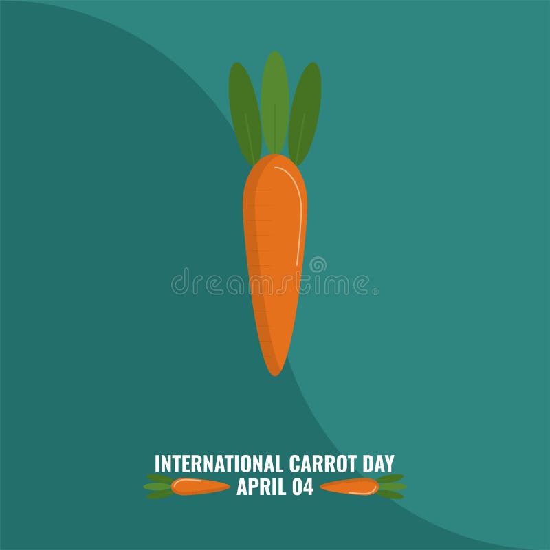 International Carrot Day Vector Stock Vector - Illustration of april ...