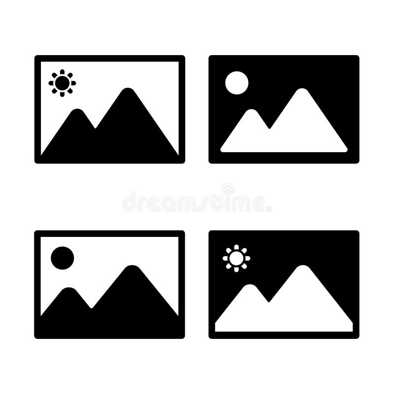 Image Icon Set. Gallery Icons. Picture Symbol. Photo Symbol Stock ...