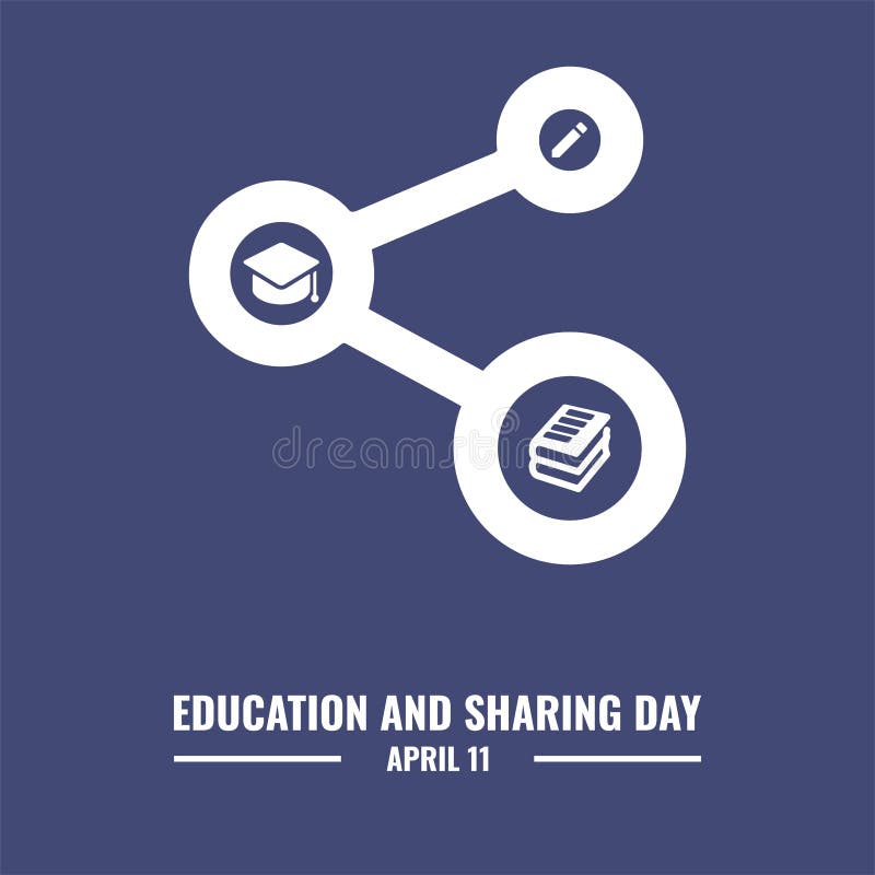 Sharing Vector Icons, Books, Pencils and Graduation Hats, Education and ...