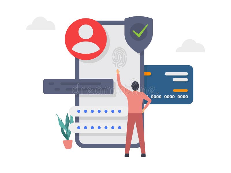 Security System in Smartphone. Mobile with Passcode and Face ...