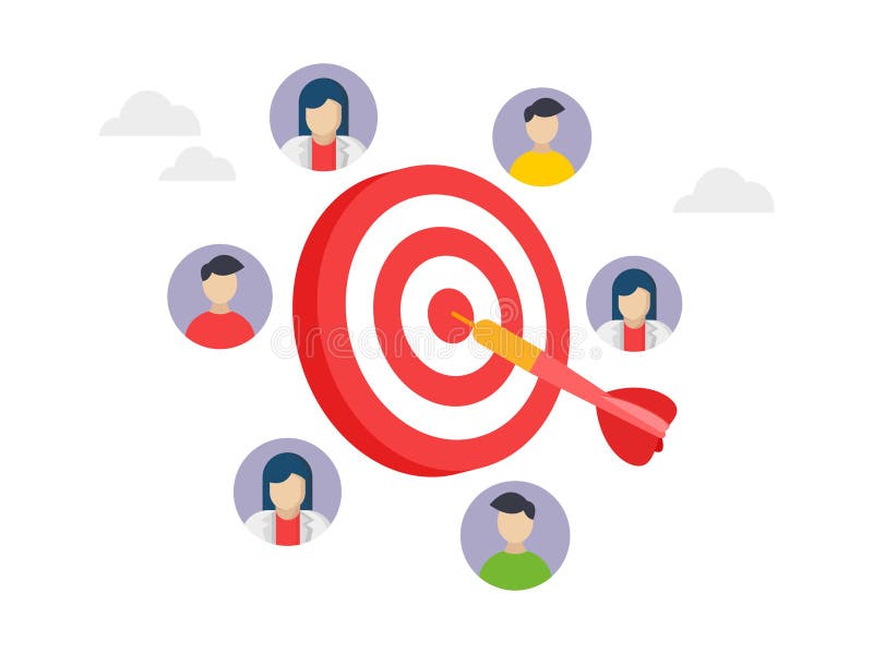 Target Customer Analysis Cartoon Concept Template. Marketing Analysis ...