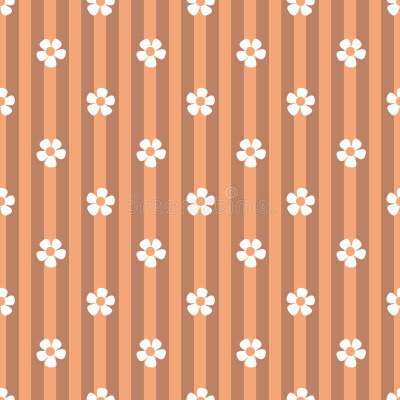 Floral Geometric Pattern with Intersection of White Flowers in a Simple ...