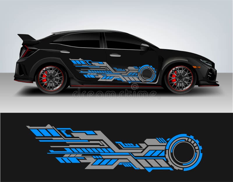 Sticker Decals Set for Car Mobile Stock Vector - Illustration of decal ...