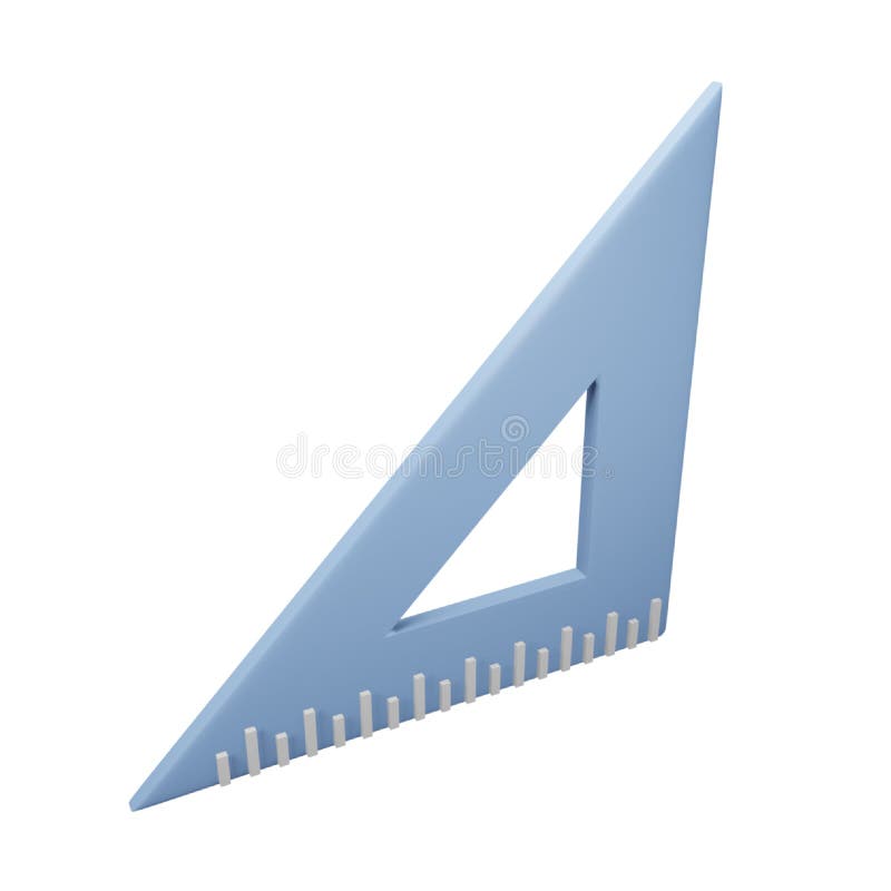 Drawing Ruler 3d Rendering Isometric Icon. Stock Vector - Illustration ...