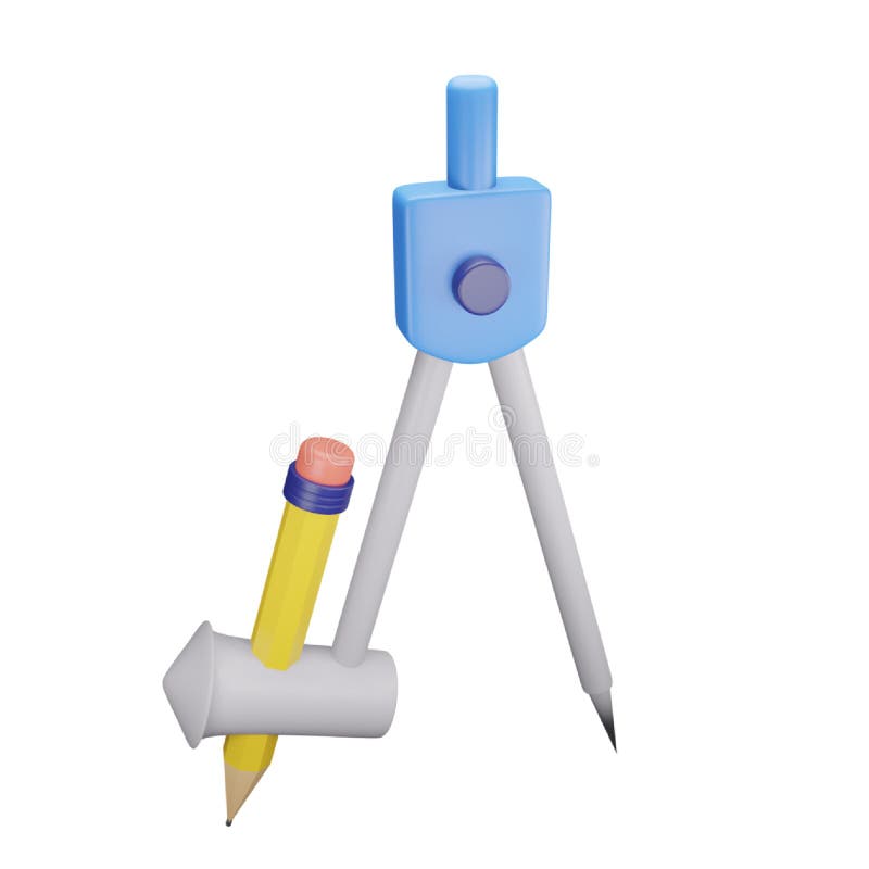 Compass 3d Rendering Isometric Icon. Stock Vector - Illustration of ...