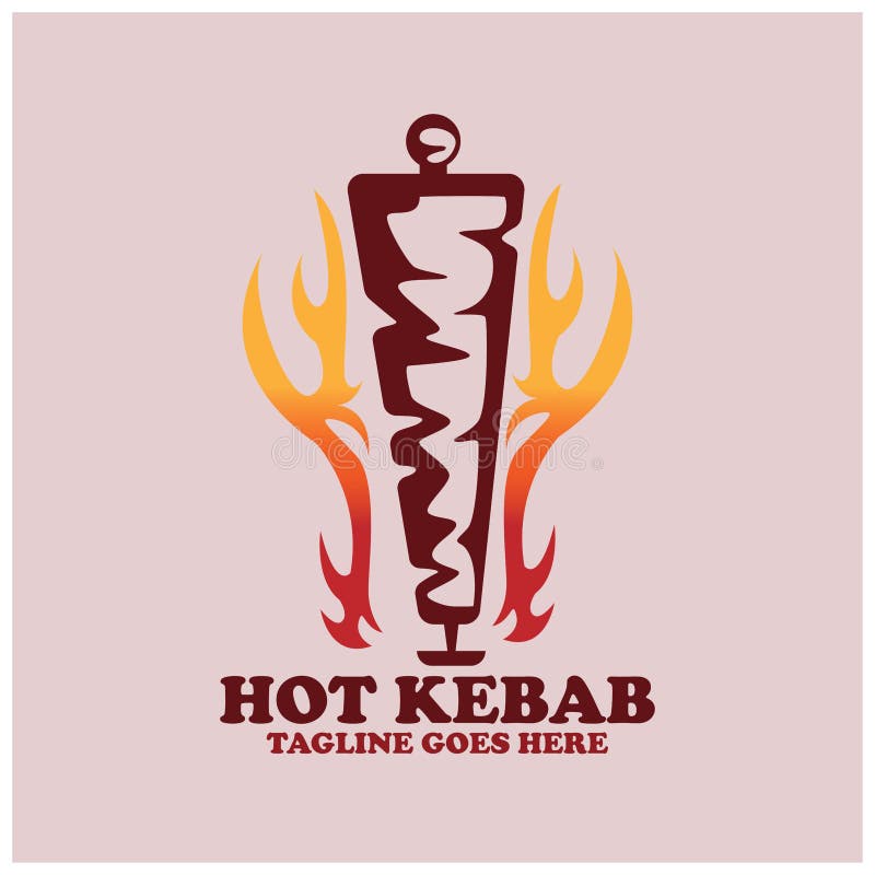 Illustration of Kebab Design Logo Vector Stock Vector - Illustration of ...