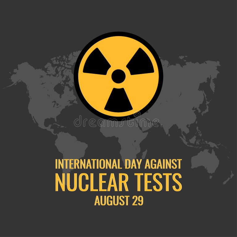 Vector Illustration, International Day Against Nuclear Tests. Perfect ...