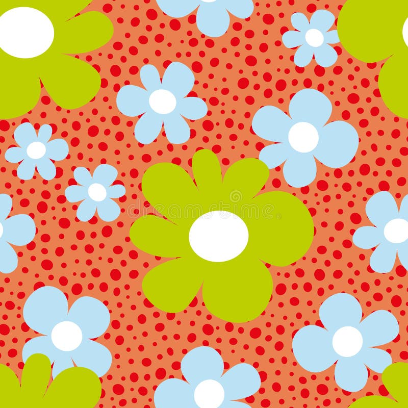 Seamless Universal Pattern, Oval Dots on a Green Background with ...