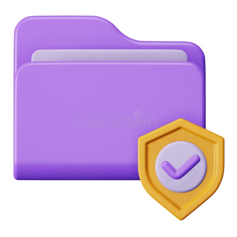 Data Protection 3d Rendering Isometric Icon. Stock Vector ...