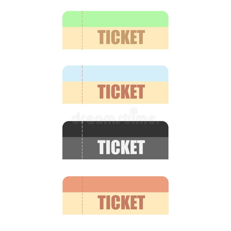 Airline Travel Boarding Pass. Vector Ticket Illustration Stock Vector ...