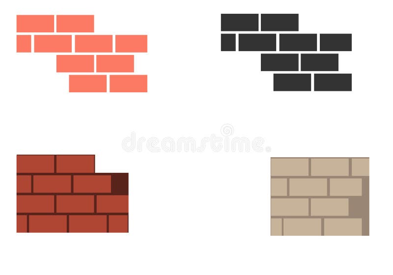 Brick Wall. Vector Illustration Desing Stock Vector - Illustration of ...