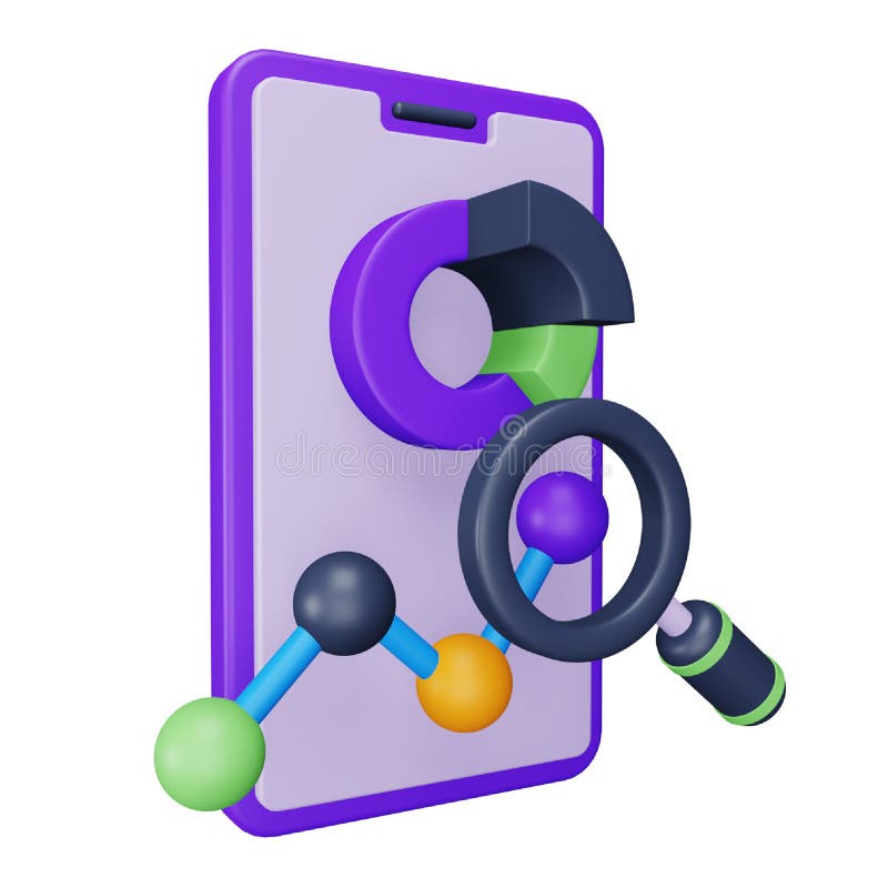 Mobile Data Protection 3d Rendering Isometric Icon. Stock Vector ...