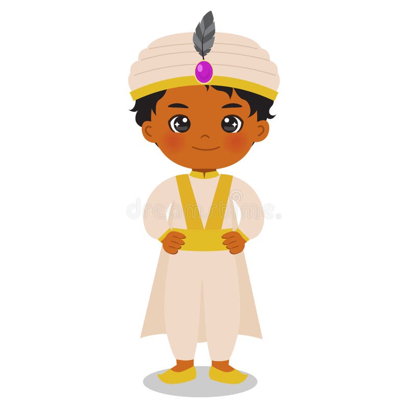 Cute Arabian Prince Costume Stock Vector - Illustration of design ...