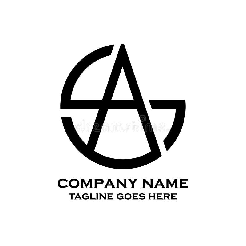 SAG Abstract Arial Design Logo Business Vector. Stock Vector ...