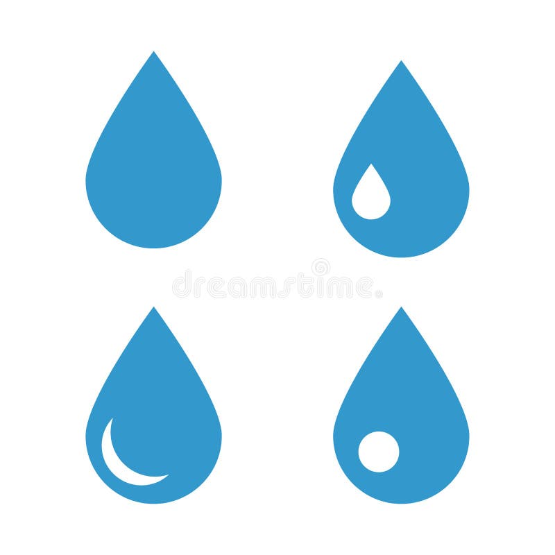 Water drops, vector. stock vector. Illustration of concept - 258490021
