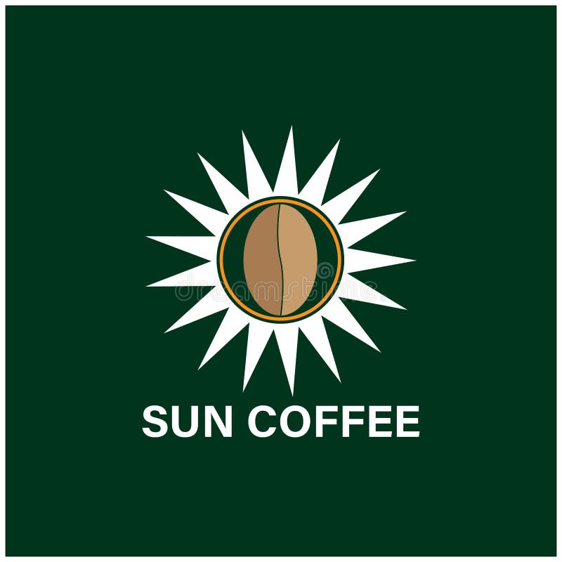 Sun Coffee Branding Design Business Vector. Stock Vector - Illustration ...