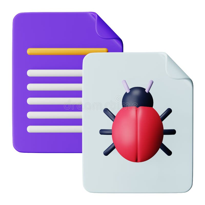 Data Copy 3d Rendering Isometric Icon. Stock Vector - Illustration of ...