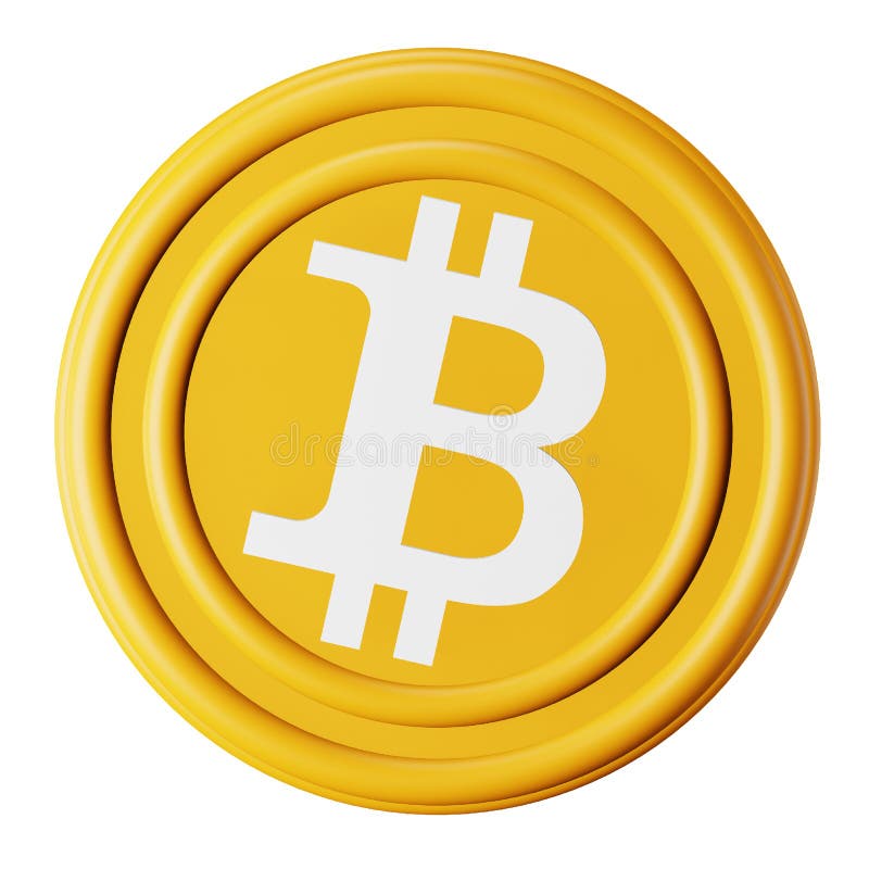 Bitcoin BTC 3d Rendering Isometric Icon. Stock Vector - Illustration of ...