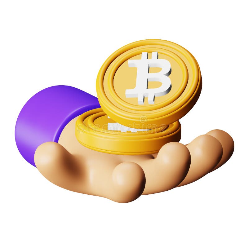 Bitcoin Token 3d Rendering Isometric Icon. Stock Vector - Illustration ...