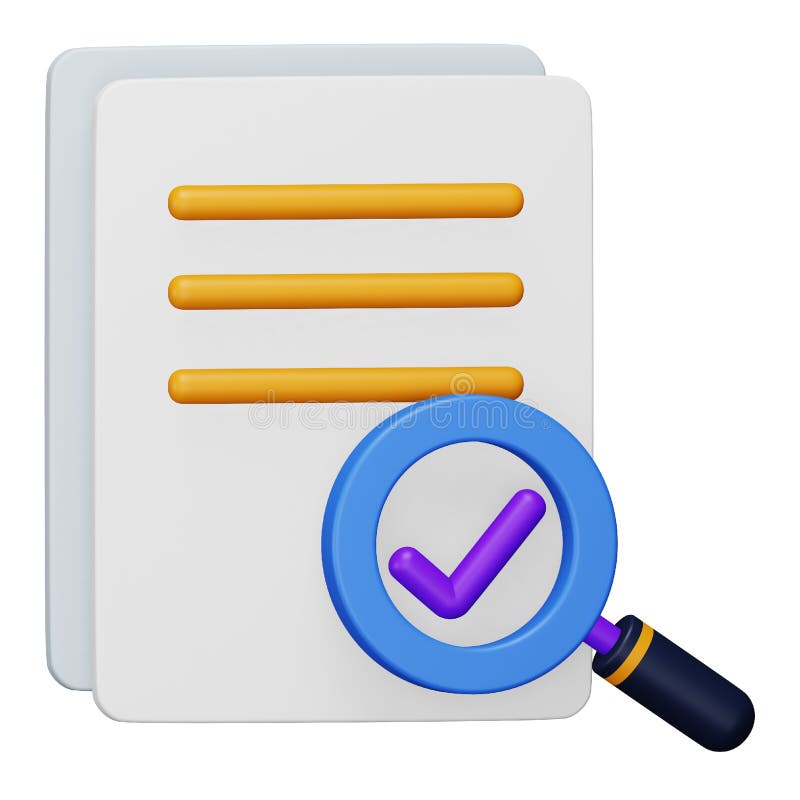 Evaluation 3d Rendering Isometric Icon. Stock Vector - Illustration of ...