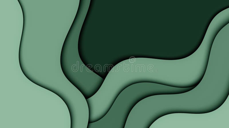 Wavy Paper Layers Cutout with Shadow Effect. Abstract 3d Paper Cut ...