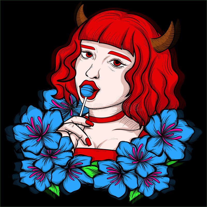 Sexy Devil Girl Drawing Stock Illustrations – 64 Sexy Devil Girl ...