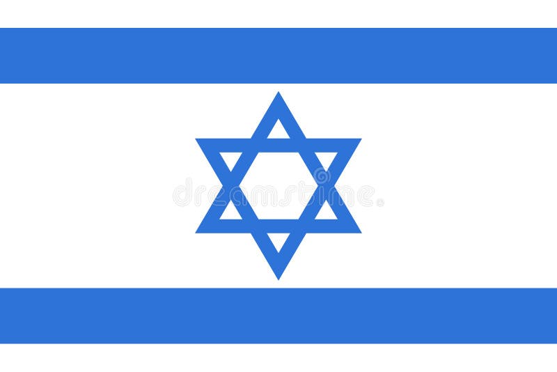 Flag of Israel Flat Vector Illustraion Design Stock Vector ...
