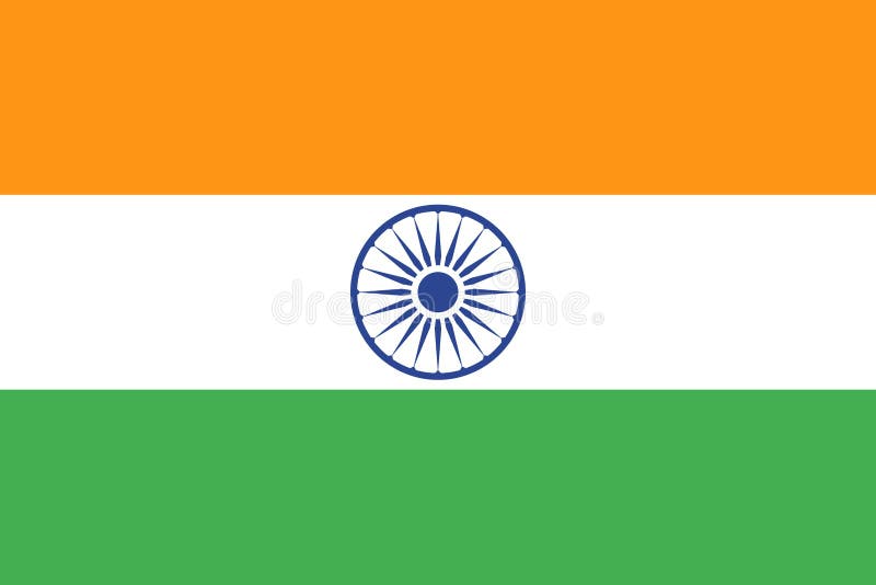 Flag of India Flat Vector Illustraion Design Stock Vector ...