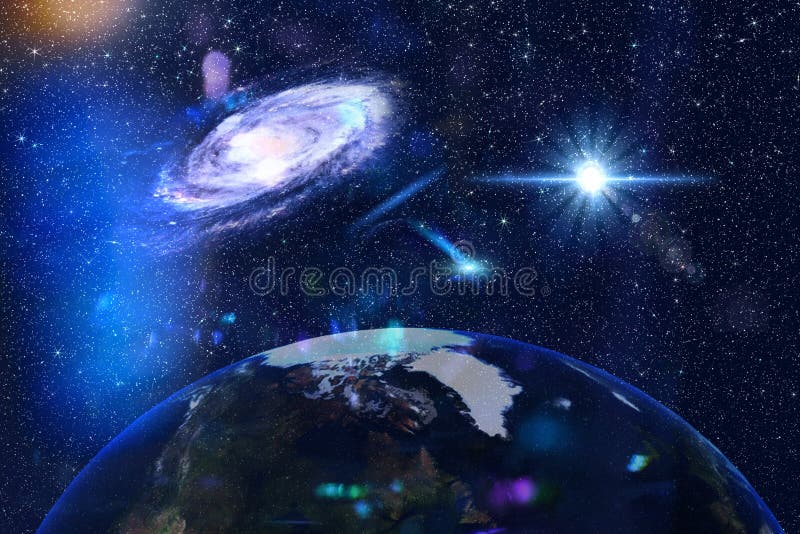 Night Starry Sky Galaxy Cosmic Space Universe Background Stock ...
