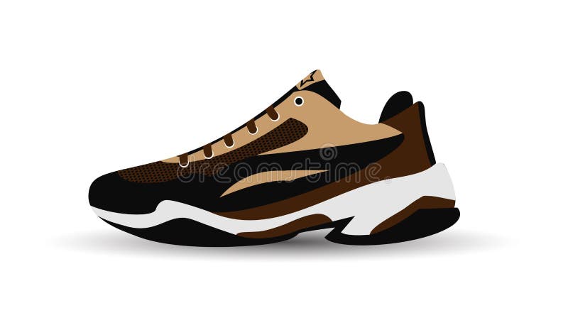 Vector shoes stock vector. Illustration of running, rubber - 266820453