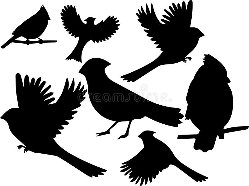 Flying Cardinal Silhouette