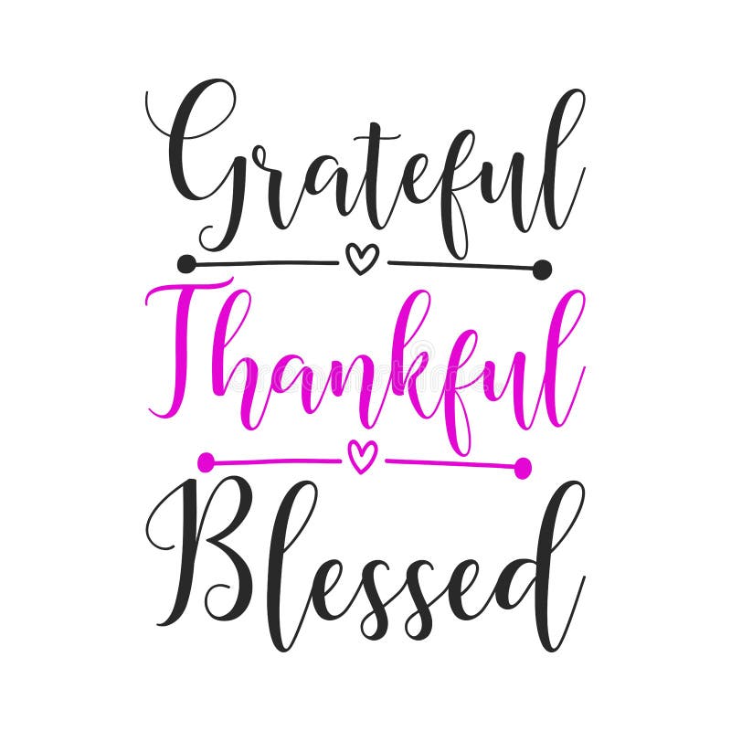 Grateful Thankful Blessed Typography T-shirts Design, Tee Print, T ...