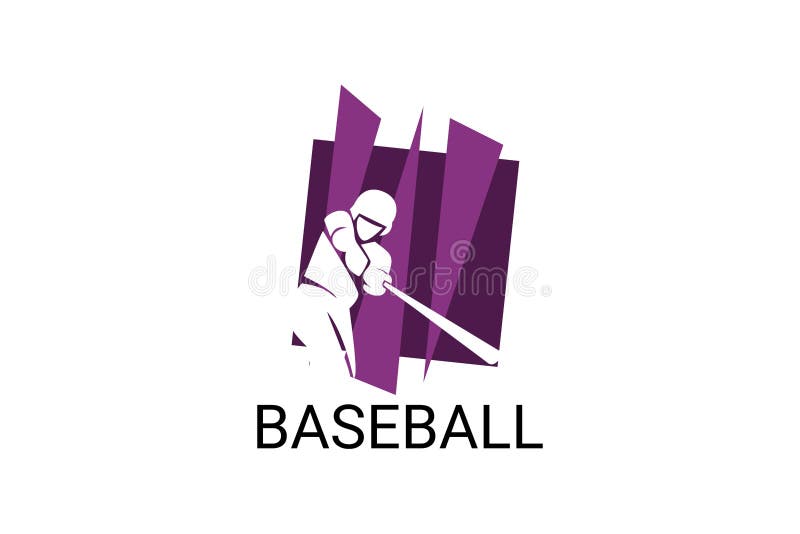 Baseball Sport Vector Line Icon. an Athlete Playing Baseball Stock ...