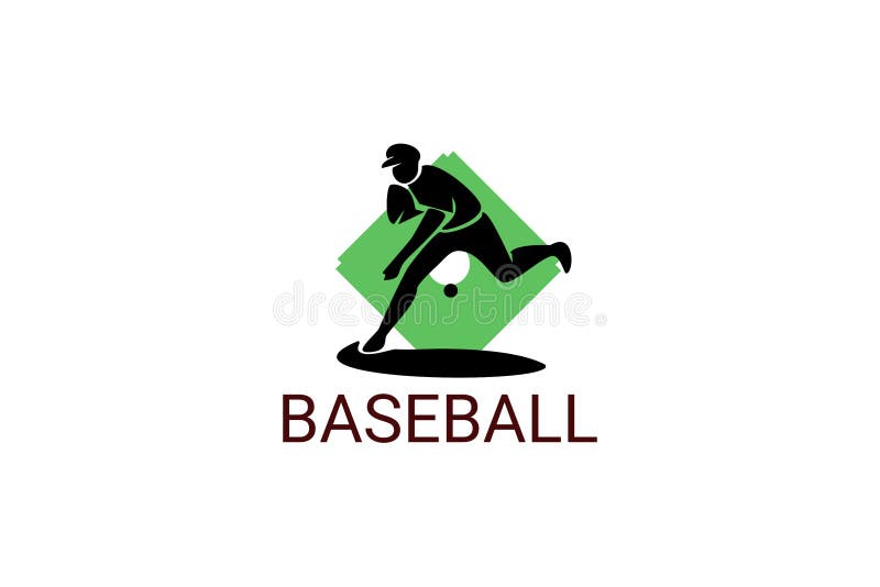 Baseball Sport Vector Line Icon. an Athlete Playing Baseball Stock ...