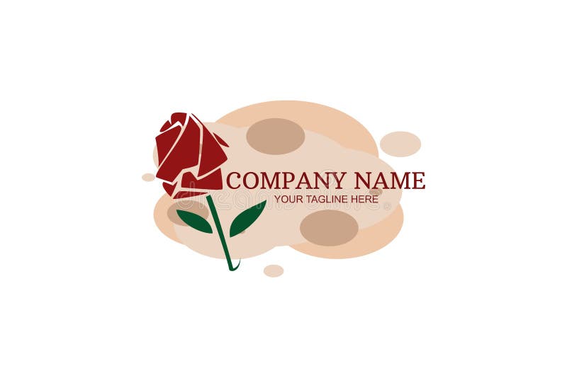 Rose Flower Company Logo Vector Illustration. Stock Vector ...