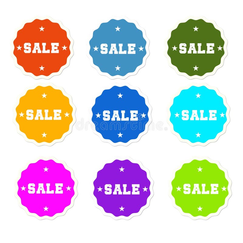 Sale label template vector stock vector. Illustration of project ...