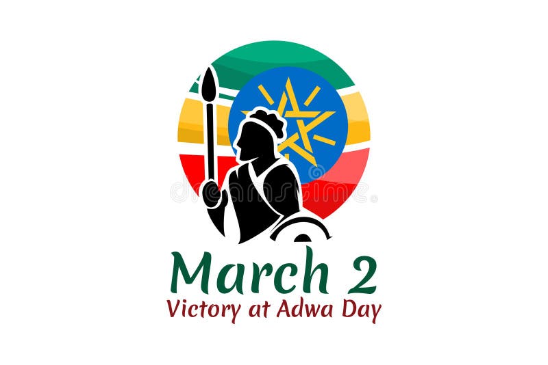 March 2, Victory at Adwa Day. Public Holidays in Ethiopia Vector ...
