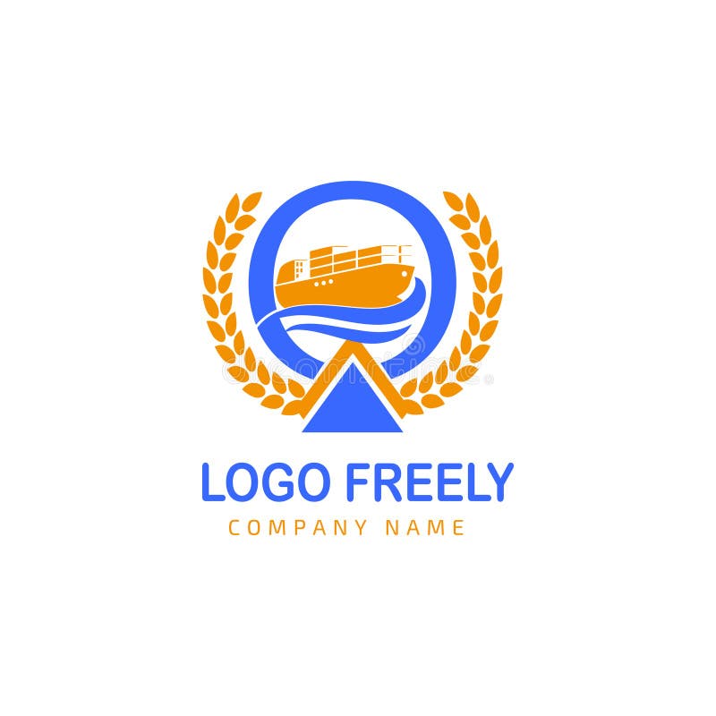 Design a Ship Logo that Expresses Maritime Trade Stock Illustration ...