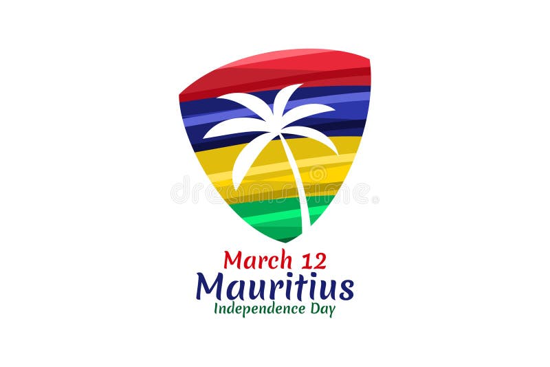 March 12, Independence Day of Mauritius Vector Illustration. Stock ...