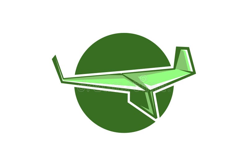 Paper Plane and Origami Airplane Icon Simple Origami Stock Vector ...