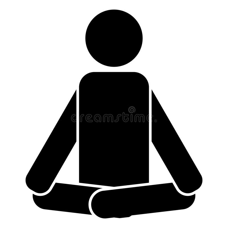 Meditating Stickman Stock Illustrations – 62 Meditating Stickman Stock ...