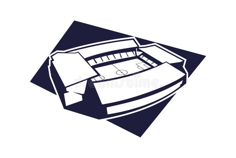 Simple Football Stadium Icon, Sport Icon, Flat, Football Stadium Vector ...