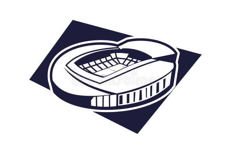 Simple Football Stadium Icon, Sport Icon, Flat, Football Stadium Vector ...
