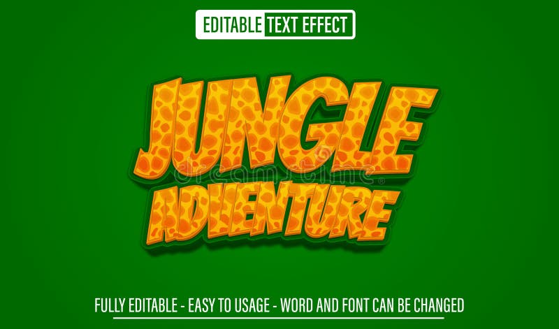 Jungle Text Effect Stock Illustrations – 728 Jungle Text Effect Stock Illustrations, Vectors ...